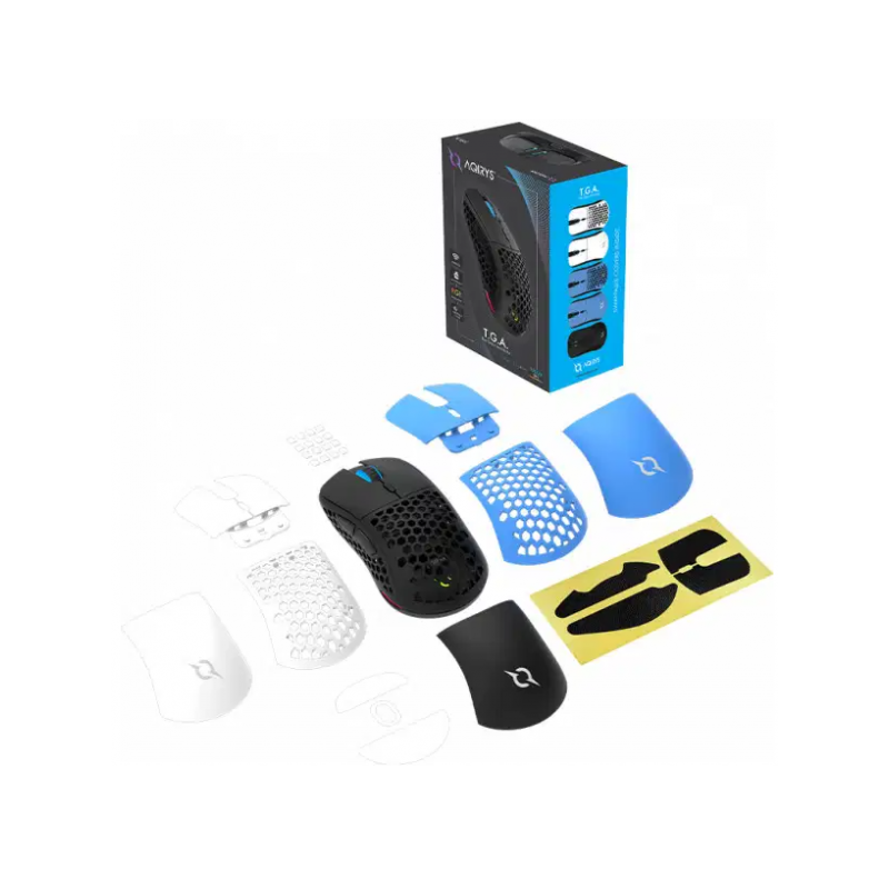 Souris Gamer AQIRYS TGA / Double mode / RGB / Noir