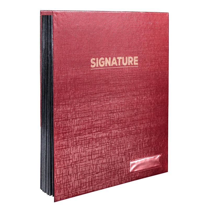 Parapheur Essential Purple / 32X 24,5 Cm / 24 Vues / Bordeau