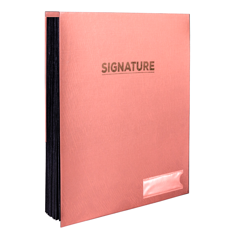 Parapheur Essential Purple / 32X 24,5 Cm / 16 Vues / Saumon Pastel