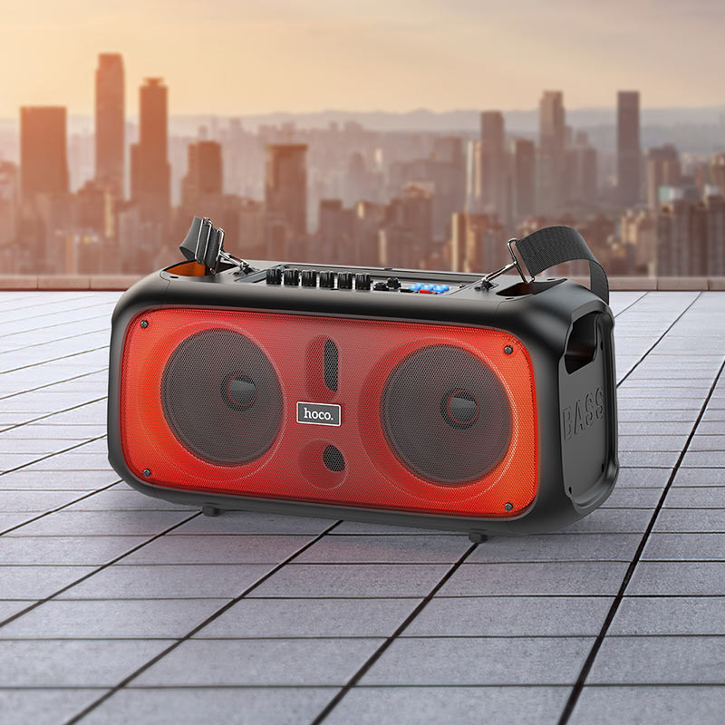 Enceinte Bluetooth Portable Hoco BS54 Party + Deux Microphones sans fil