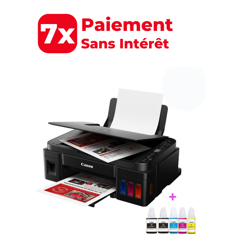 Imprimante à réservoir intégré Multifonction Jet d'encre Couleur Canon ...