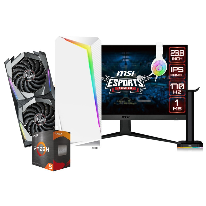 Setup Gamer Special Pc de Bureau Gaming Ryzen 5 4600G / GTX 1660 Super ...