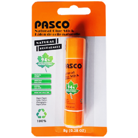 Bâton de colle stick naturel PASCO / 8 Gr