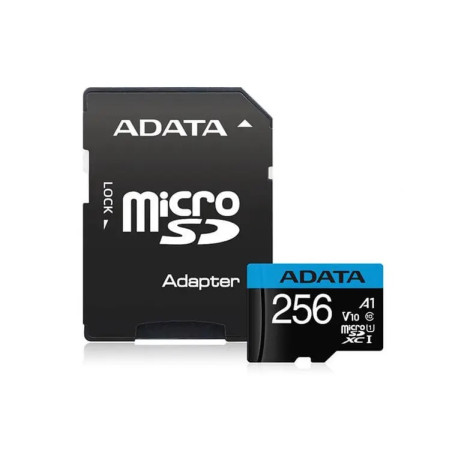 Carte mémoire ADATA Micro SDXC Class C 10 Avec Adaptateur Micro SD / 256 Go