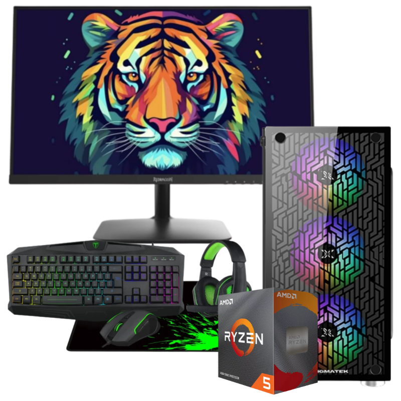 Setup Gamer Special Pc de Bureau Gaming / Ryzen 5 4600G / RX Vega 7 / ...