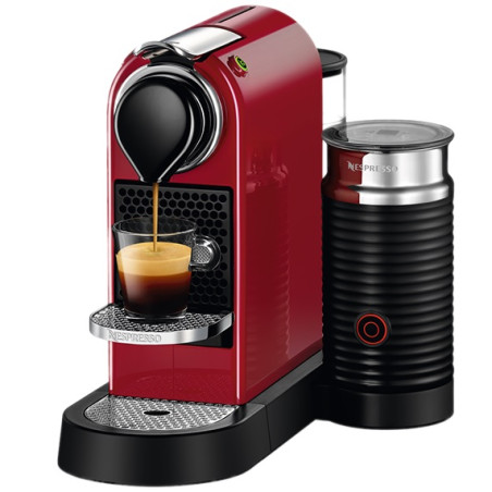 Machine à café CitiZ&Milk Nespresso C123 / Rouge + 10 Capsules ...