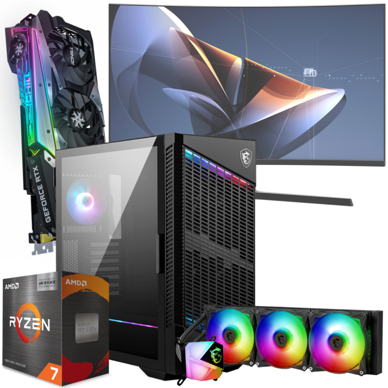 Setup Gamer Special Pc de Bureau Gaming / Ryzen 7 5800X3D / RTX 3070 Ti ...