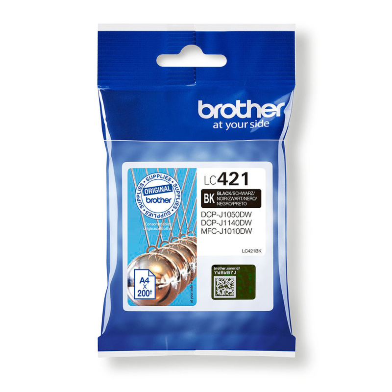 CARTOUCHE JET D ENCRE BROTHER ORIGINAL LC421BK / NOIR