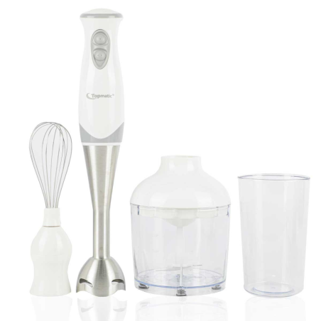 Kit Mixeur Plongeant 4 En 1 TOPMATIC ESMS-250.2 / 250 W / BLANC