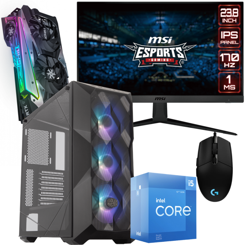 Setup Gamer Special Pc de Bureau Gaming / i5-12400F 12e Gén / RTX 3070 ...