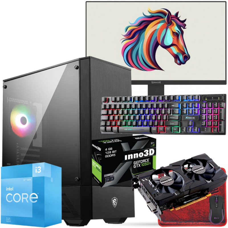 Setup Gamer Special Pc de Bureau Gaming / i3-12100F / GTX 1050 Ti Twin ...