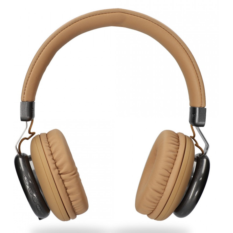 Casque Sans Fil Ksix Retro 2 BXAUHBT2M / Marron