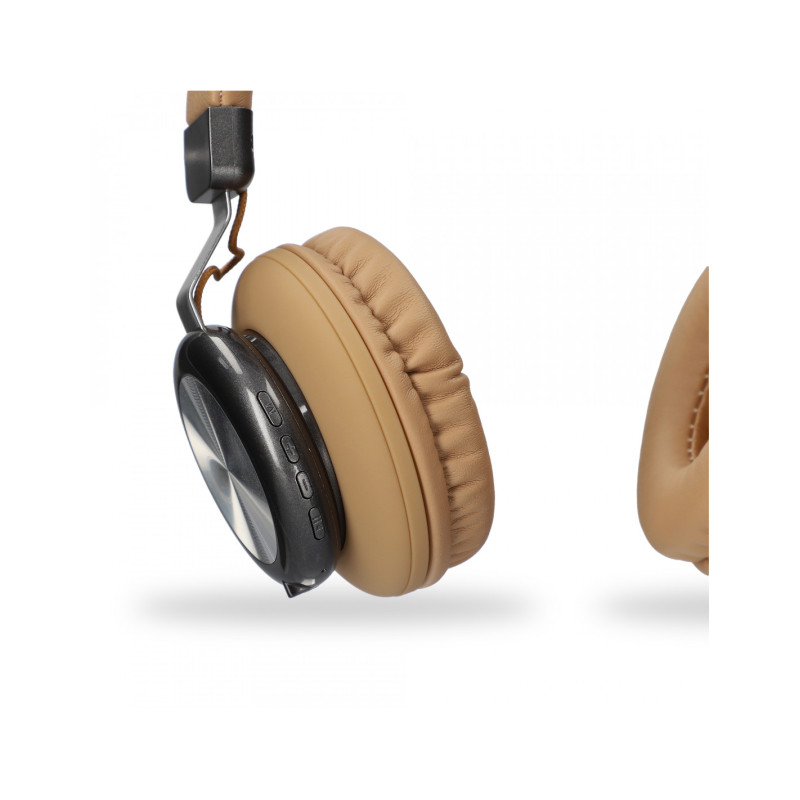 Casque Sans Fil Ksix Retro 2 BXAUHBT2M / Marron