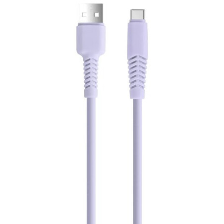 Câble Setty USB-A Vers USB-C / 1.5M / Violet