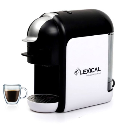 Machine à Café LEXICAL LEM-0611 / 1300W / NOIR & BLANC
