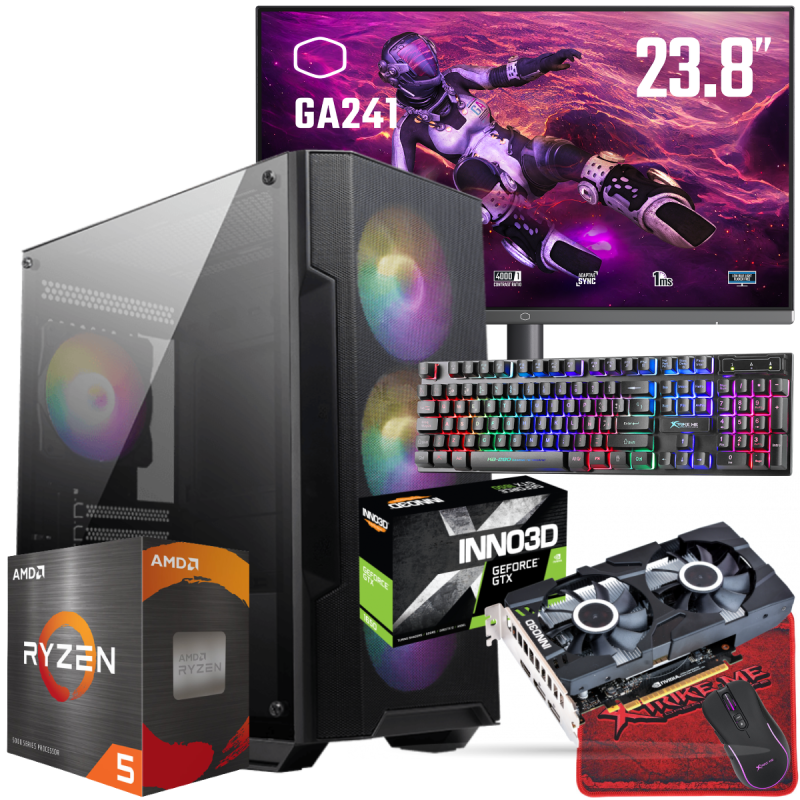 Setup Gamer Special Pc de Bureau Gaming / Ryzen 5 5600X / GTX 1650 TWIN ...