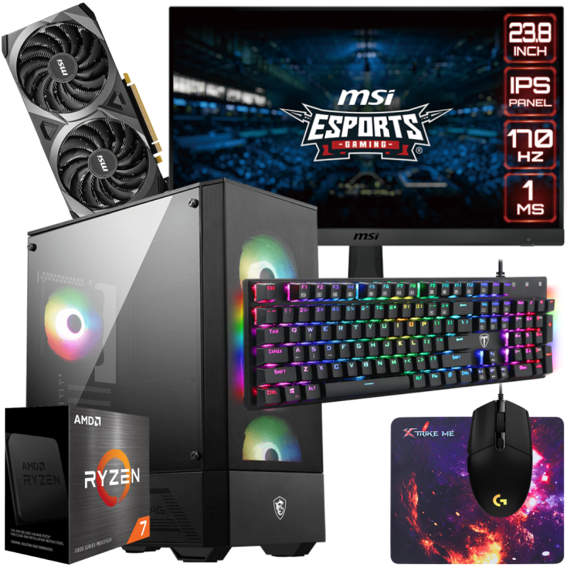 Setup Gamer Special Pc de Bureau Gaming / Ryzen 7 5800X / RTX 3060 ...