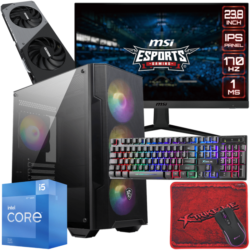 Setup Gamer Special Pc de Bureau Gaming / i5-12400F / RTX 4060 TWIN X2 ...