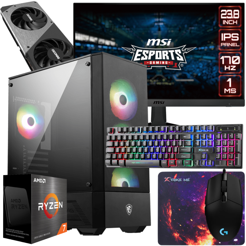 Setup Gamer Special Pc de Bureau Gaming / Ryzen 7 5800X / RTX 4060 Ti ...