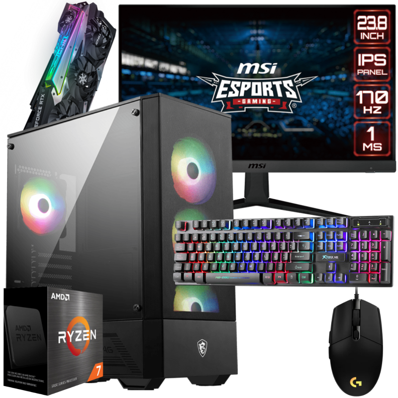 Setup Gamer Special Pc de Bureau Gaming / Ryzen 7 5800X / RTX 3070 Ti ...