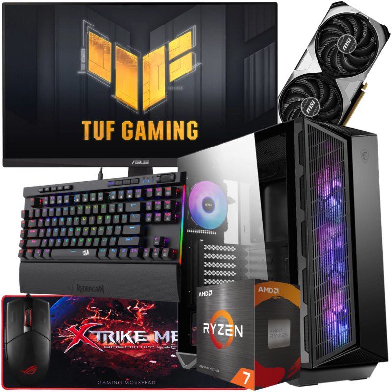 Setup Gamer Special Pc de Bureau Gaming / Ryzen 7 5800X / RTX 4070 ...