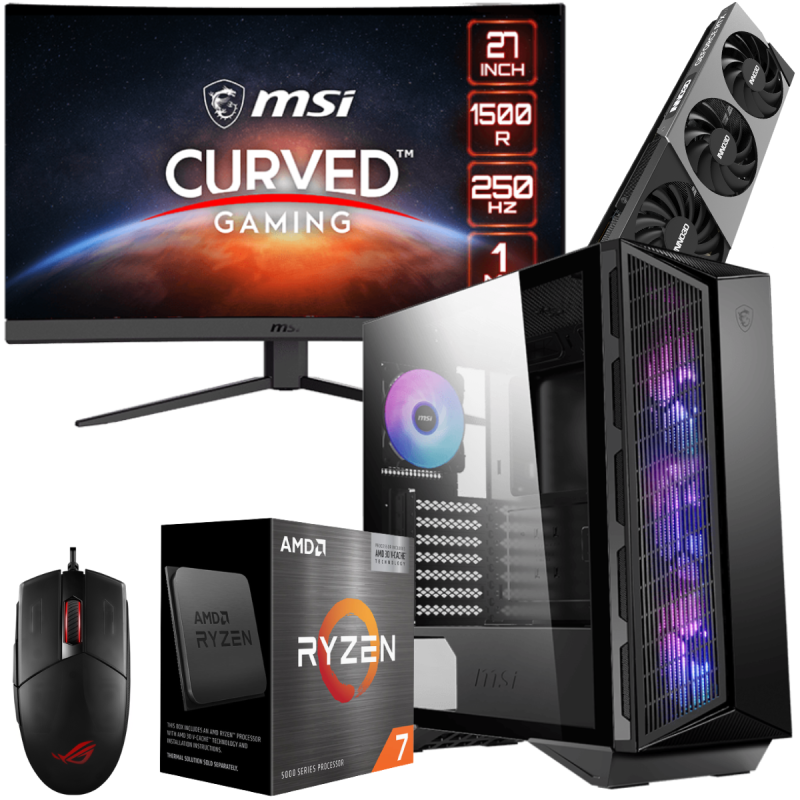 Setup Gamer Special Pc de Bureau Gaming / Ryzen 7 5800X3D / RTX 4070 Ti ...