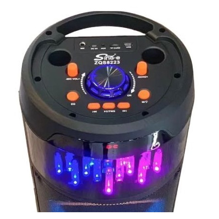 Haut Parleur ZQS 8223 / Avec Micro Filaire / Noir