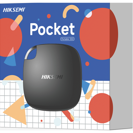 DISQUE DUR EXTERNE SSD HIKSEMI T100 / 512GO /Noir