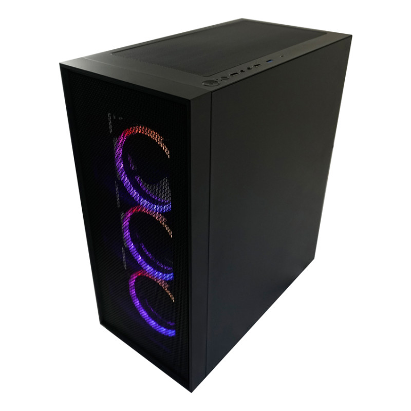 Boîtier Gamer LC-POWER Gaming 802B Black_Wanderer_X ATX Midi-Tour / Noir