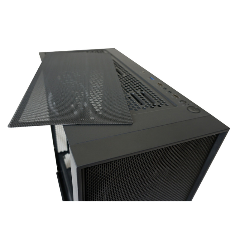 Boîtier Gamer LC-POWER Gaming 802B Black_Wanderer_X ATX Midi-Tour / Noir