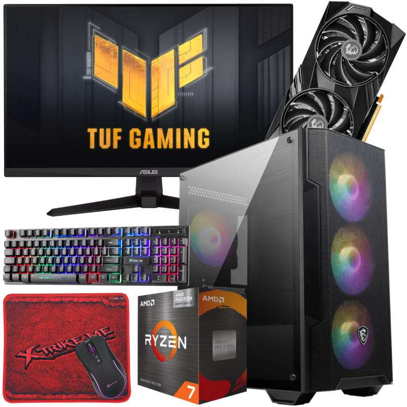 Setup Gamer Special Pc de Bureau Gaming / Ryzen 7 5700G / RTX 4060 ...