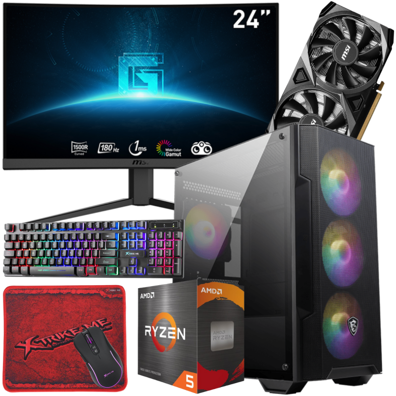 Setup Gamer Special Pc de Bureau Gaming / Ryzen 5 5600 / RTX 3050 8G ...