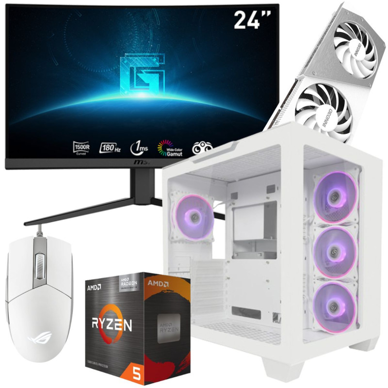 Setup Gamer WHITE-SPECIAL Pc de Bureau Gaming / Ryzen 5 5600X / RTX ...