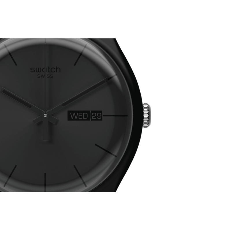 Montre Mixte Unisexe Swatch MONO BLACK SO29B704 / Noir