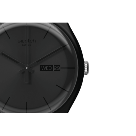 Montre Mixte Unisexe Swatch MONO BLACK SO29B704 / Noir