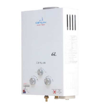 Chauffe-Eau automatique à Gaz de Ville Ceylan / 10L / Blanc