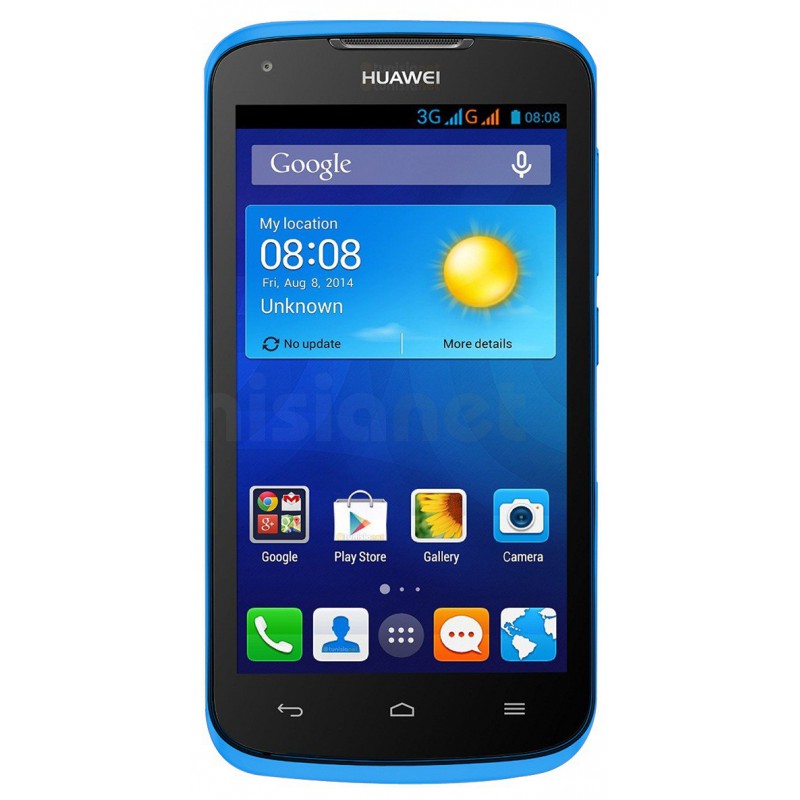 Téléphone Portable Huawei Y520 / Double SIM / Noir + Puce DATA Offerte