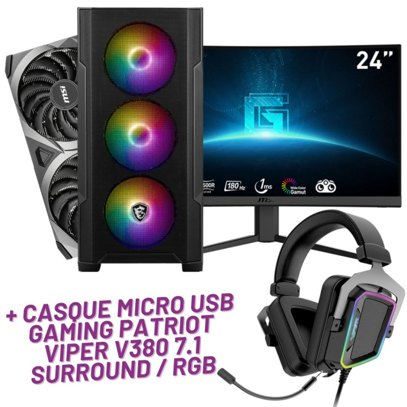 Pc Gaming Full SETUP MSI / AMD Ryzen 7 5800X / RTX 3060 12G / 16 Go ...