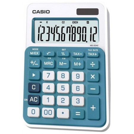Calculatrice Casio MS-20NC-BU / Bleu
