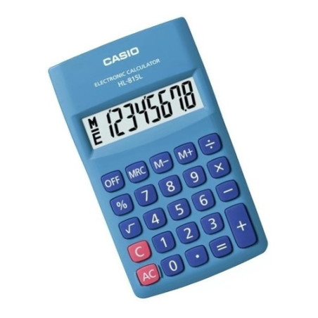 CALCULATRICE DE POCHE CASIO HL-815L-BU / BLEU