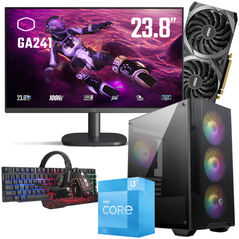 Setup Gamer Special Pc de Bureau Gaming / i3-12100F / RTX 3050 8G / 16 ...