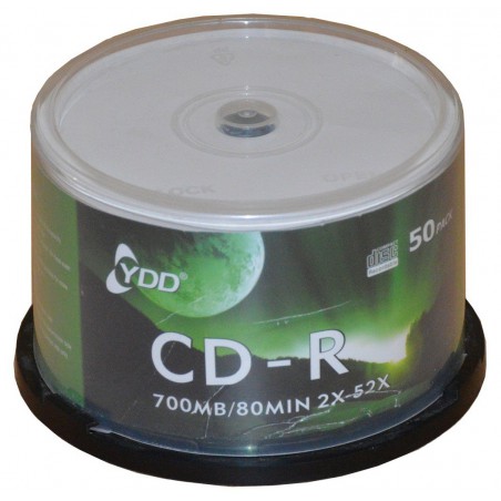 YDD Bobine 50x CD-R 700 MB / 80 Min Imprimable