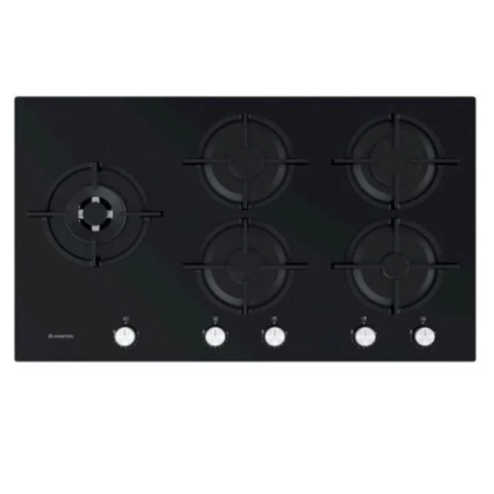 PLAQUE DE CUISSON ARISTON / AGS 92S/BK / 90CM / VERRE NOIR