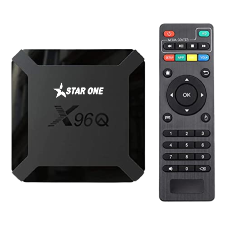 BOX TV ANDROID STAR ONE X96Q 4K 2 GO / 16 GO / NOIR