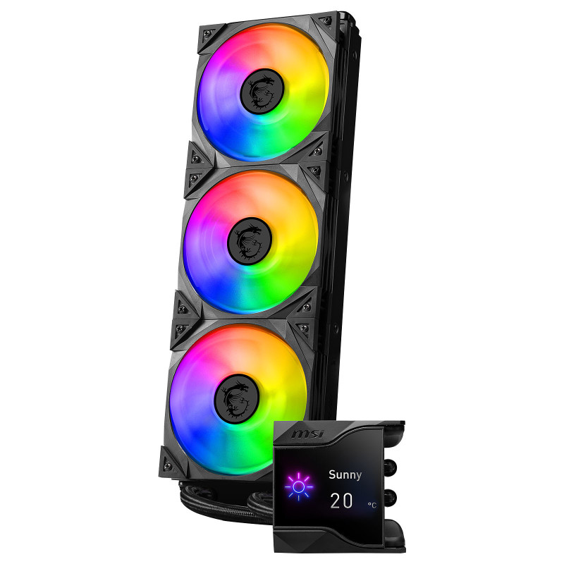 Watercooling MSI MPG CORELIQUID D360 ARGB avec écran 2.4"
