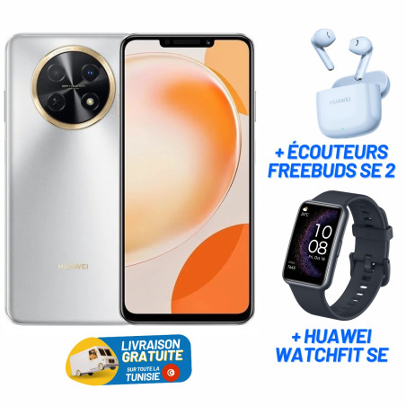 HUAWEI nova Y91 8Go/256Go Silver - Boutique Huawei Tunisie