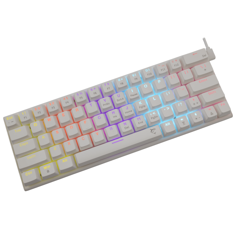 Clavier Gaming White Shark WAKIZASHI GK-002221 / BLUE SWITCHES / BLANC