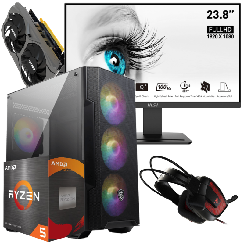 Setup Gamer Special Pc de Bureau Gaming / Ryzen 5 5600 / GTX 1650 4G ...