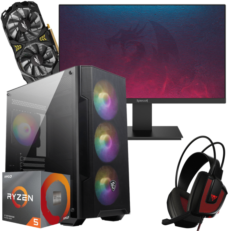 Setup Gamer SPECIAL Pc de Bureau Gaming / Ryzen 5 3600 / RX 580 8G / 16 ...