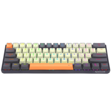 CLAVIER GAMER MÉCANIQUE REDRAGON CARAXES PRO K644 RGB RED SWITCHES / AZERTY